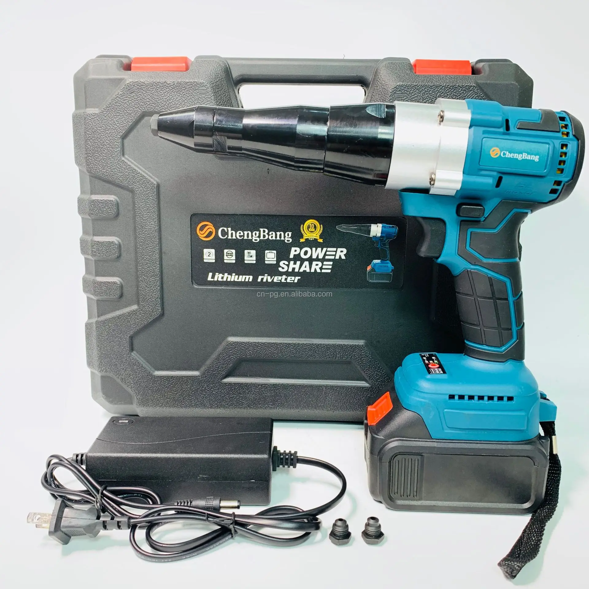 20v Portable Rechargeable Lithium Cordless Riveting Gun Brushless ...
