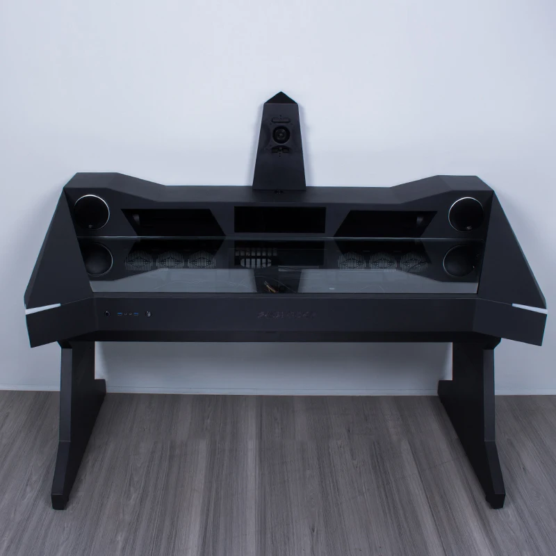 New Computer case built-in transparent large case integrated table high ...