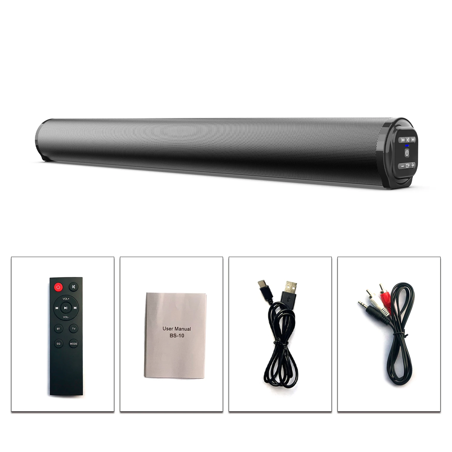 Bs-10 Sound Bar Big Power Wireless Speaker With Long Lasting Battery Capacity For Home Theater ...