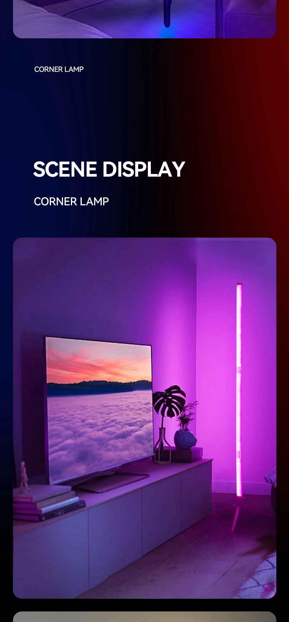 Smart LED Atmosphere Floor Light - Remote Control & RGB