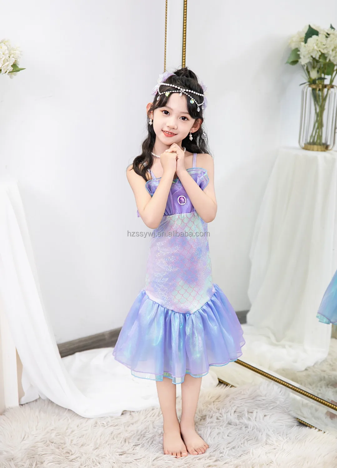 Mermaid Ariel Fishtail Dress New Design Children's Halloween Costume ...