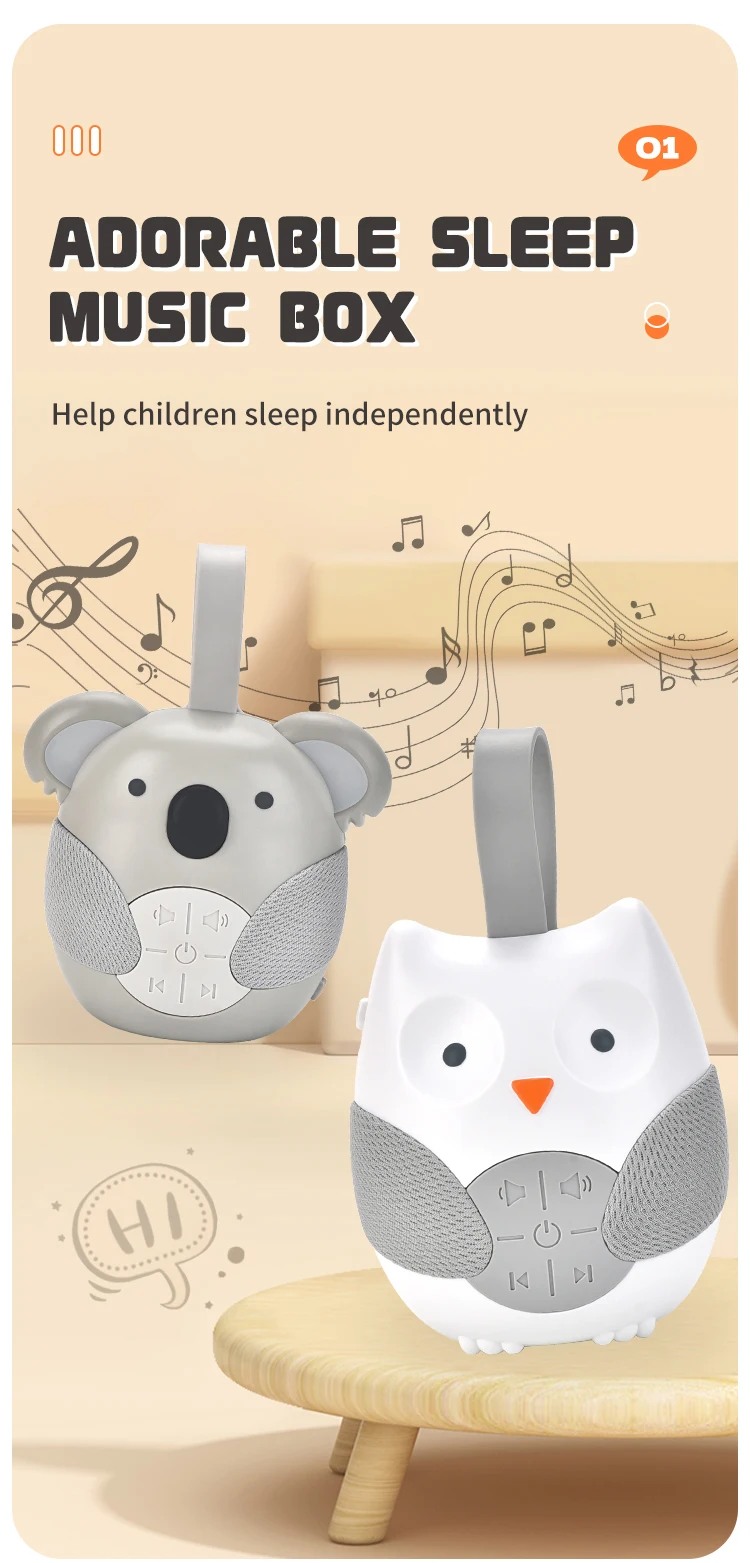 Sleeping Soothing Baby Cartoon Cute Koala And Owl Shape Electric Music ...