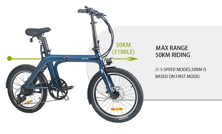 Lehe 7 Speed Electric Mountain Bicycle Electric Bike Adult Folding ...