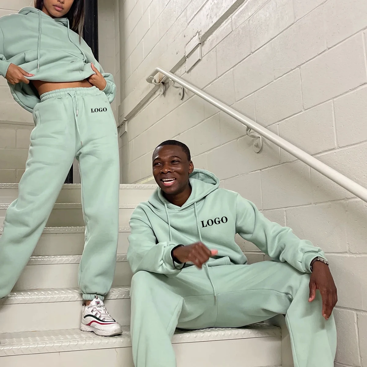 Oti Textile Fall 2023 Women Clothes Oversized Hoodie Sets Tracksuit for ...