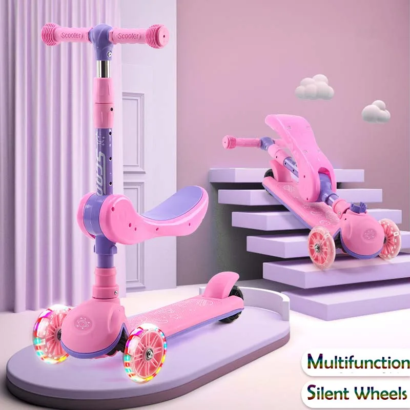 Hot Sale Kinder Kind Kinder Roller Mit Sitz Kick Scooter 3 Rad - Buy ...