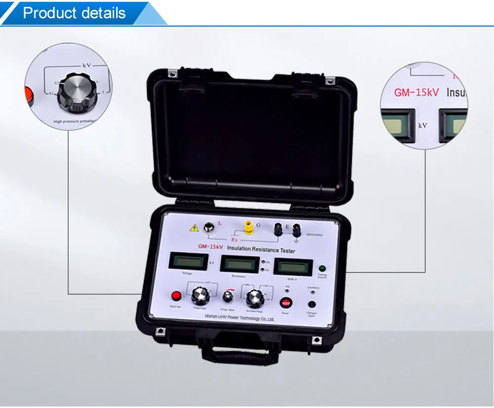 Gm-15kv Megohmmeter - High Voltage Insulation Tester
