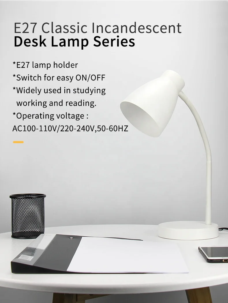 Sml Adjustable E27 Bulb Desk Lamp Modern Design Popular Home Using ...