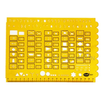 Cya Flexible Plastic Tactical Map Marking Stencil Nato Symbols Template ...