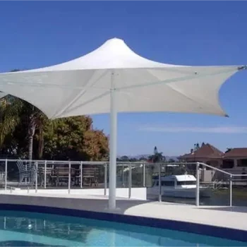 Inverted Tensile Fabric Umbrella Membrane Structure Landscape Canopy ...