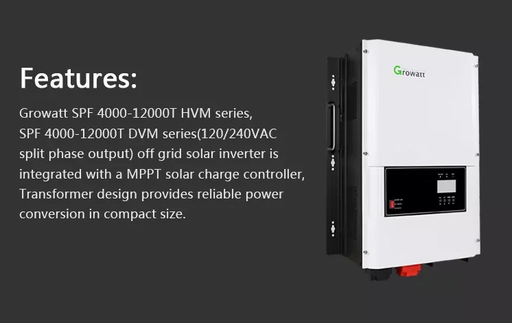 Growatt SPF 12000T DVM off Grid Solar Inverter - Best Price