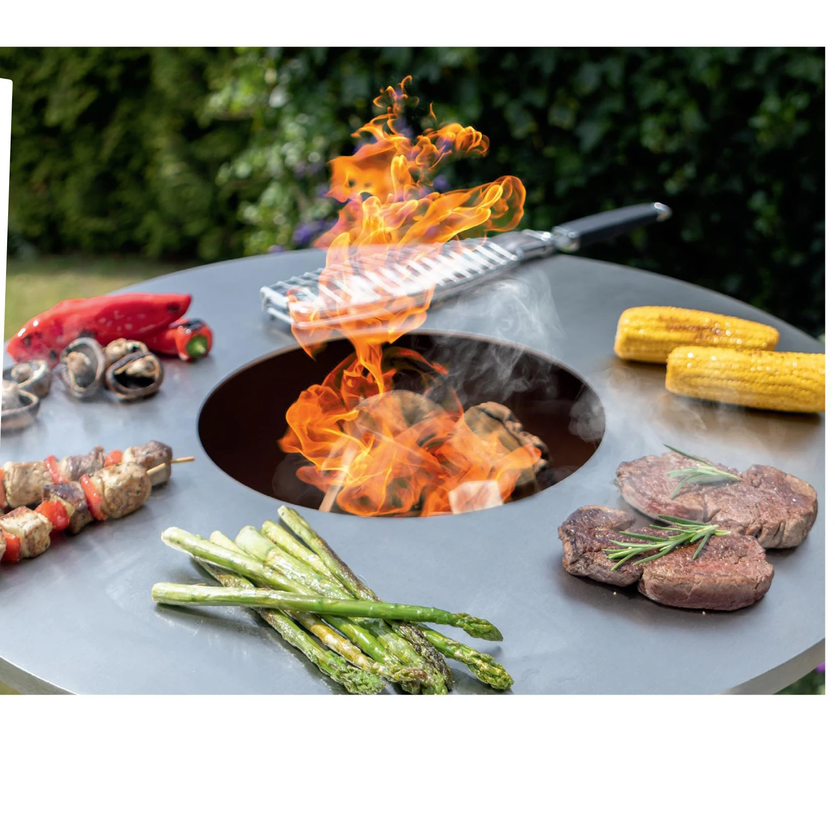 Brasero Charcoal Outdoor Stainless Steel Bbq Grill Barbecue With Stove ...