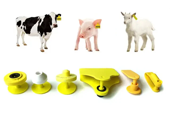 Uhf Rfid Livestock Ear Tag Fdx-b Hdx Nfc Cattle Animal Ear Tag Chip for ...