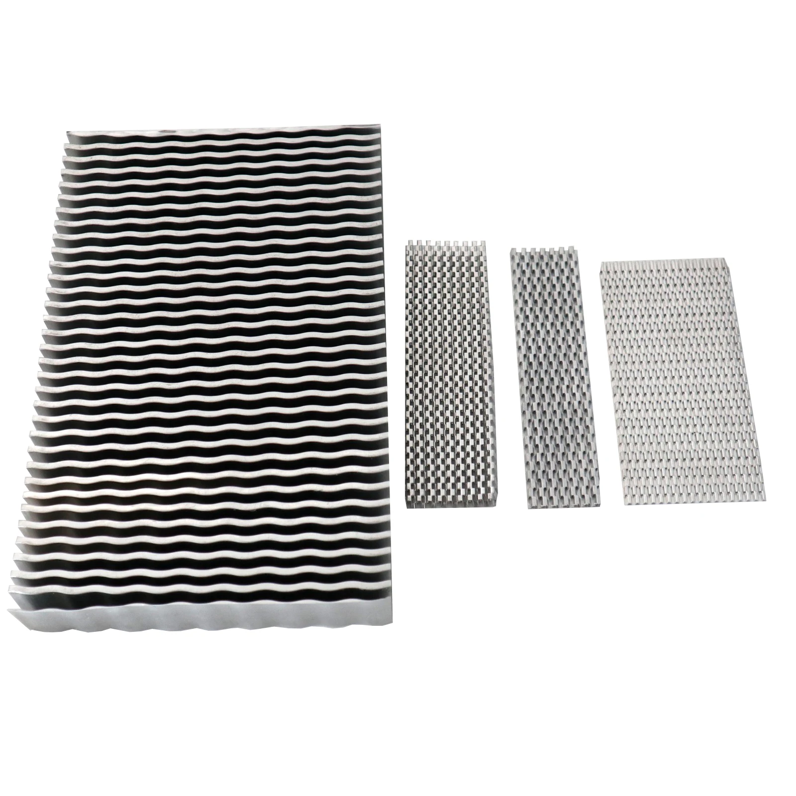 Customized Aluminum Heat Exchanger Aluminum Cooling Heat Exchanger Wavy ...