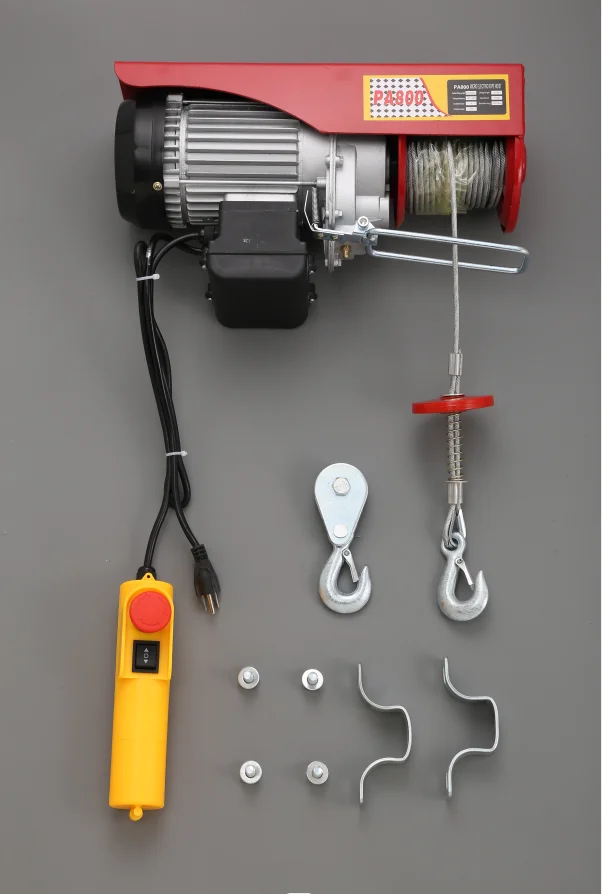 Small Wire Rope Mini Electric Hoist Pa400 Pa800 1 Ton 2 Ton 5 Ton ...