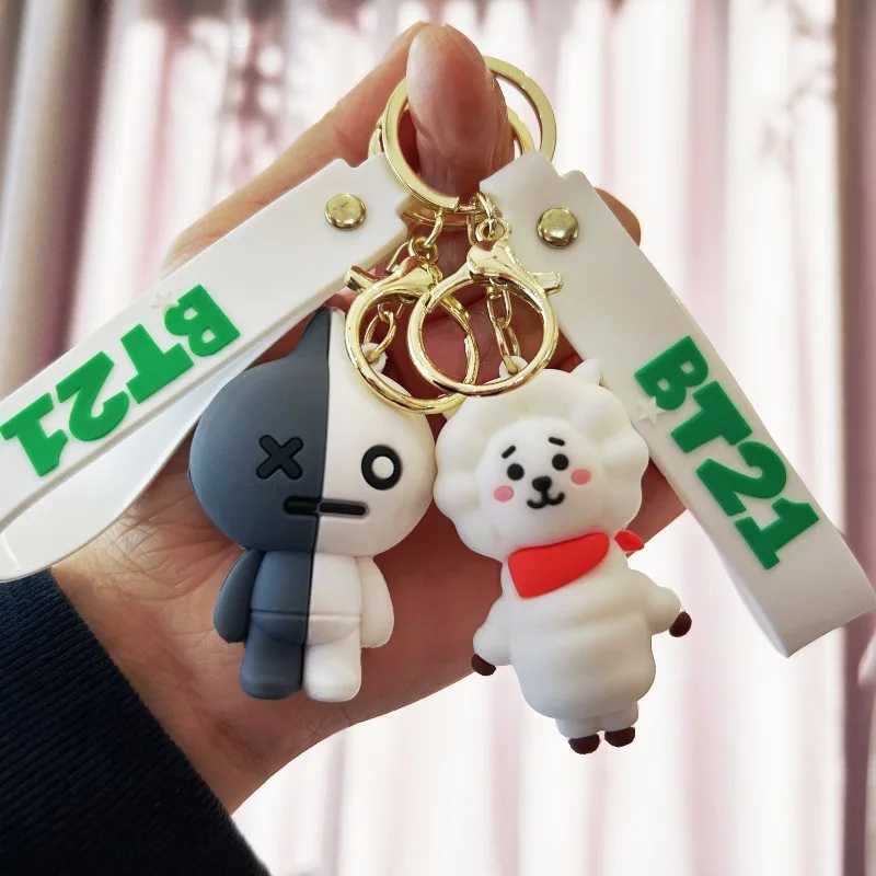 Cartoon Kpop Bt21 Koya Character Keychain Cute Figure Keychain Key Ring ...