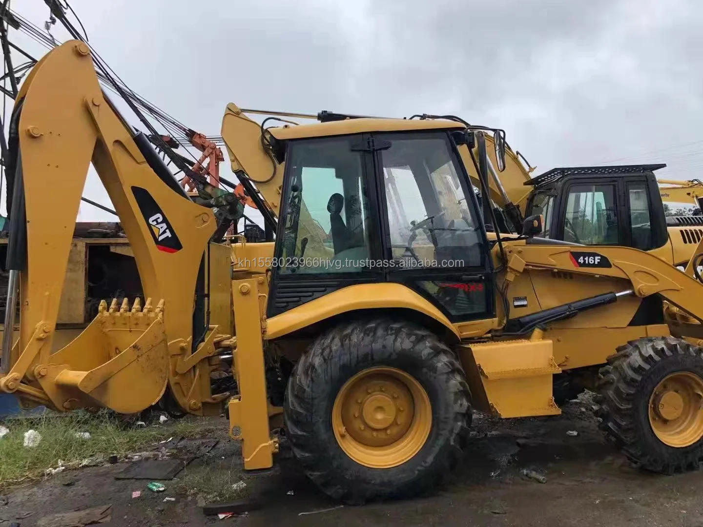 4x4 Used Caterpillar 416F Backhoe Loader for Sale - Cheap