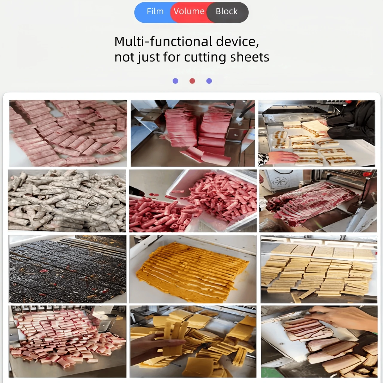 Kebeb Type Beef Mutton Cutting Machine 43 Pieces Per Minute with Motor ...