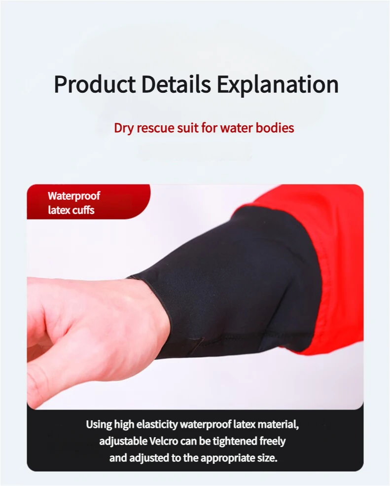 Complete Set Dry Rescue Suit for Flood Control Emergency Rescue Warm ...