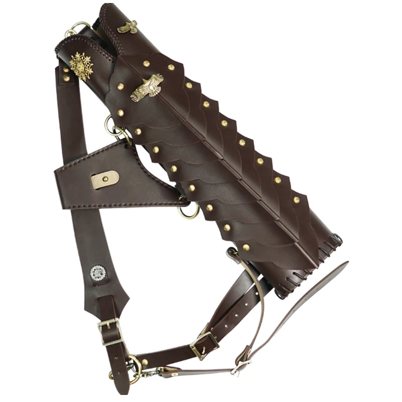 Alibow Archery Arrows Quiver Handmade Cow Leather With Big Capacity ...