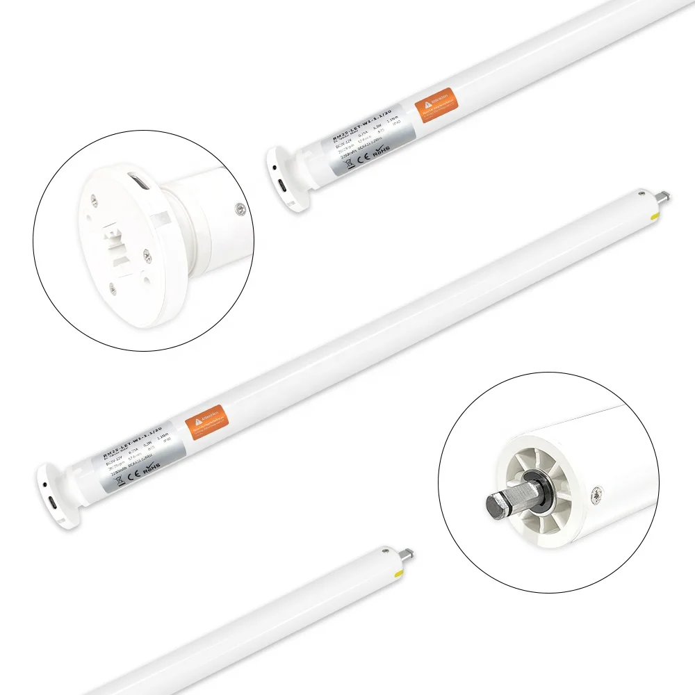 Durable 25mm Diameter Smart Roller Blinds Motor Alexa Google App ...