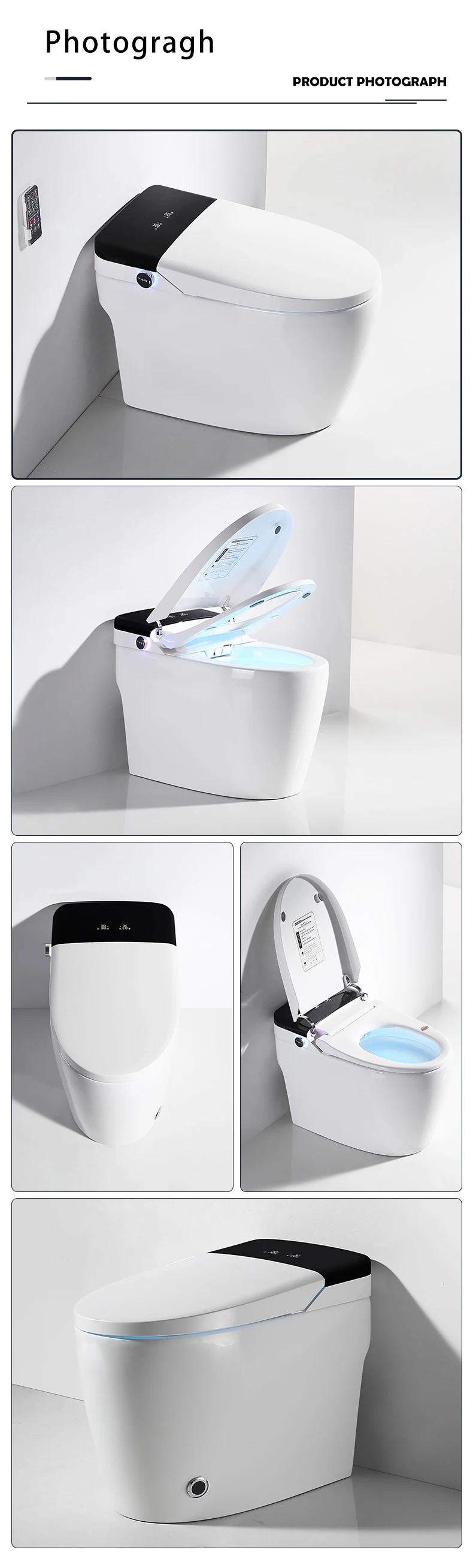 110v/220v Fully Automatic Luxury Modern Design Electronic Wc Toilet ...