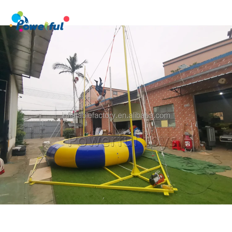 Portable Trailer Mounted Bungee Trampoline Kids Jumping Bungee Mobile ...