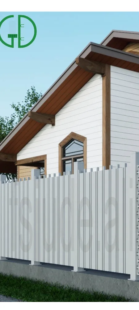 Gd Aluminum Post For Fence With Slide Slot Glass Outdoor Wpc Fence ...