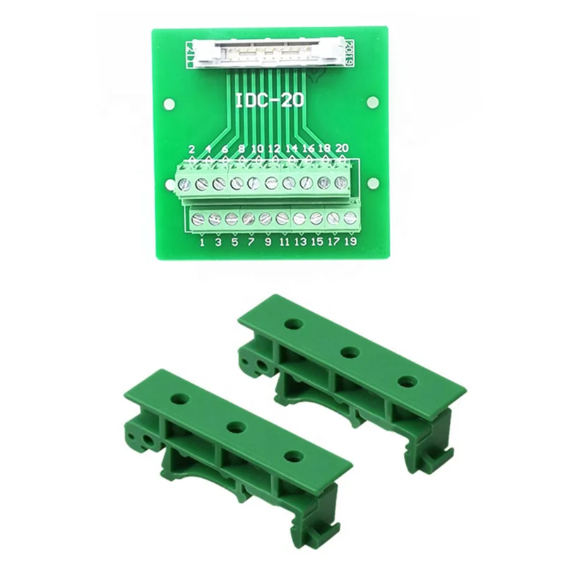 Male To 20p Idc20p Terminal Block Breakout Board Adapter Plc Relay ...