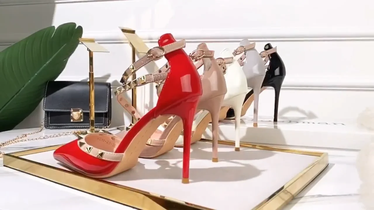 Deleventh Shoes 1138 European Sexy Club Stiletto High Heels Pointy ...