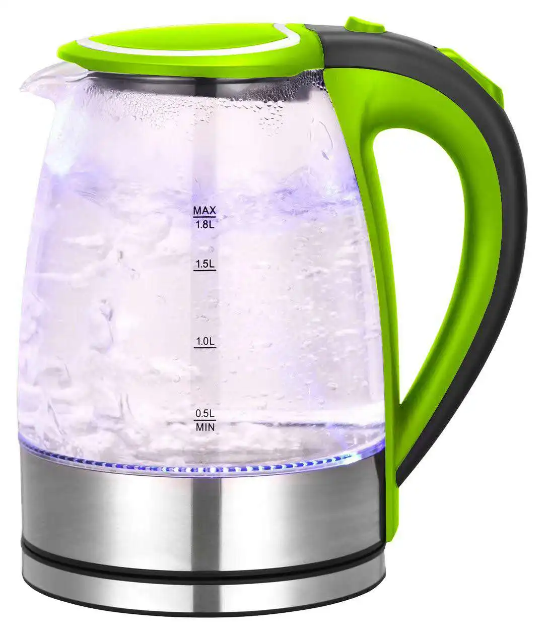 Glass Tea Kettle - 1.8L Portable Electric Kettle with Anti-dry