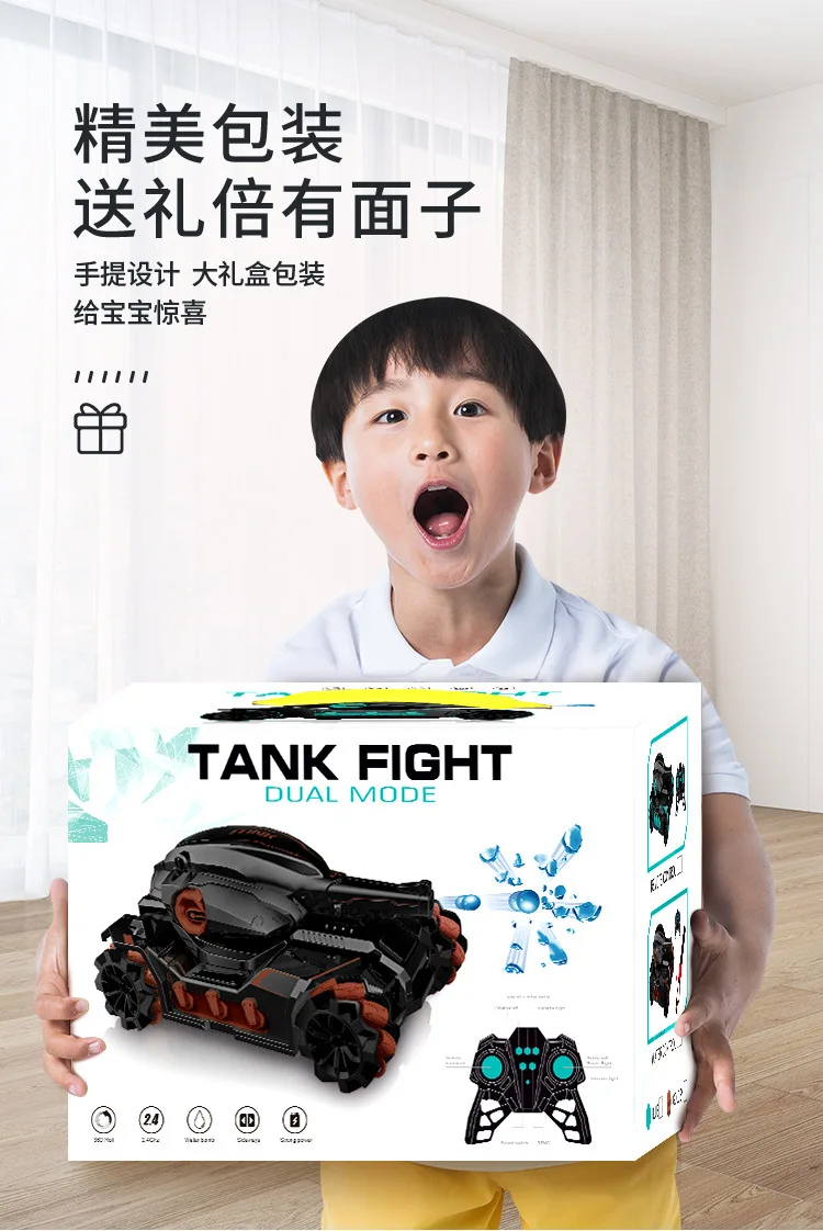 Water Bullet Hand Gesture Remote Control Tanks New Mini Drift Car ...