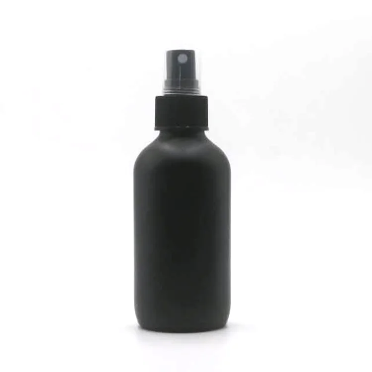 Empty 120ml Matte Black Spray Glass Bottle - TTB-20