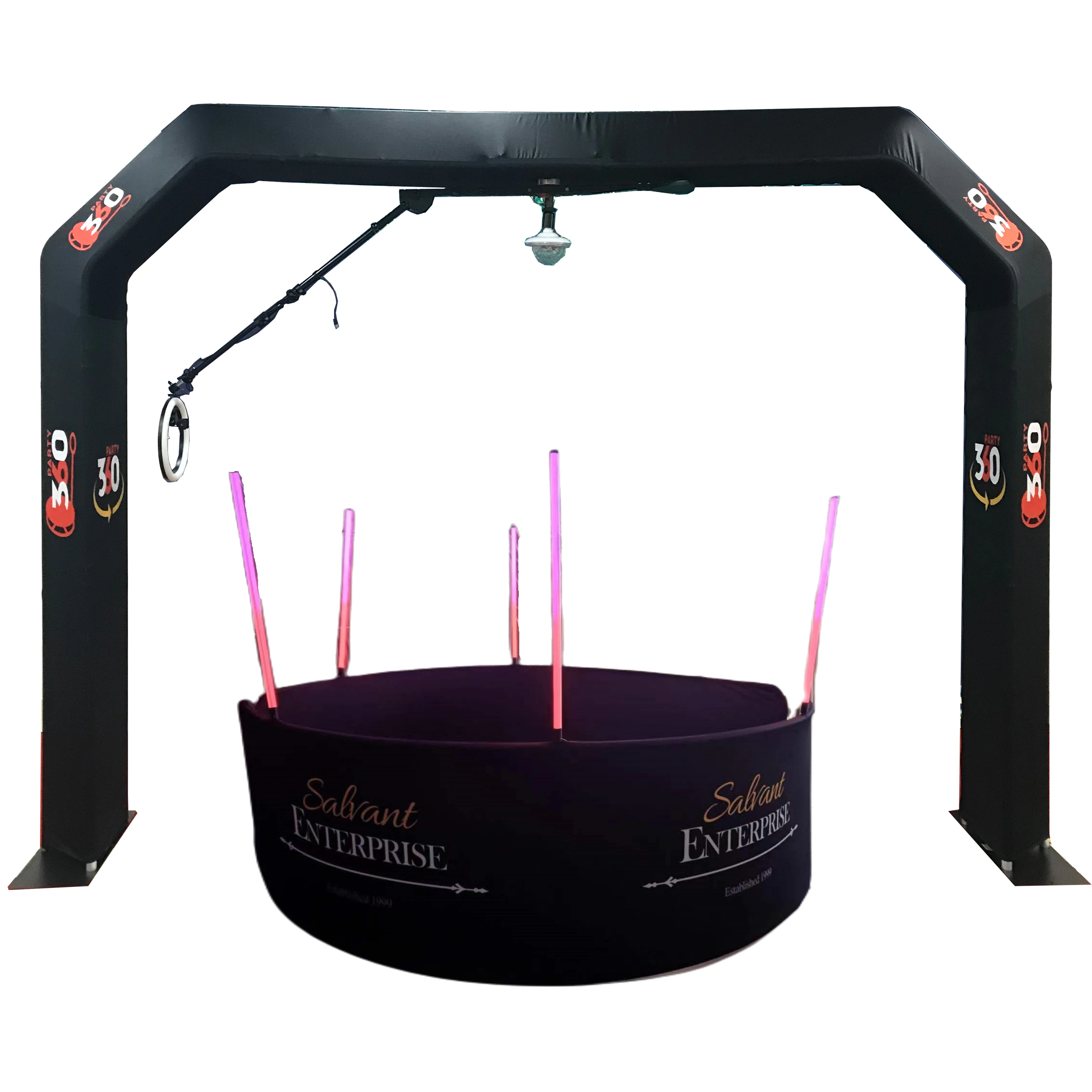 Automatic Overhead 360 Photo Booth Enclosure Portable Sky