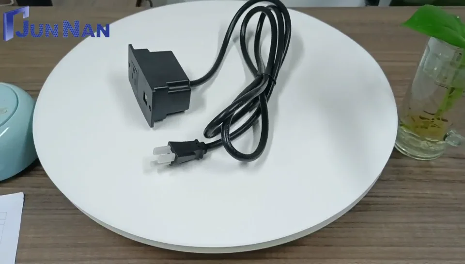 Multiple Integrated Office Table Mounted Hidden Electric Smart Desktop ...