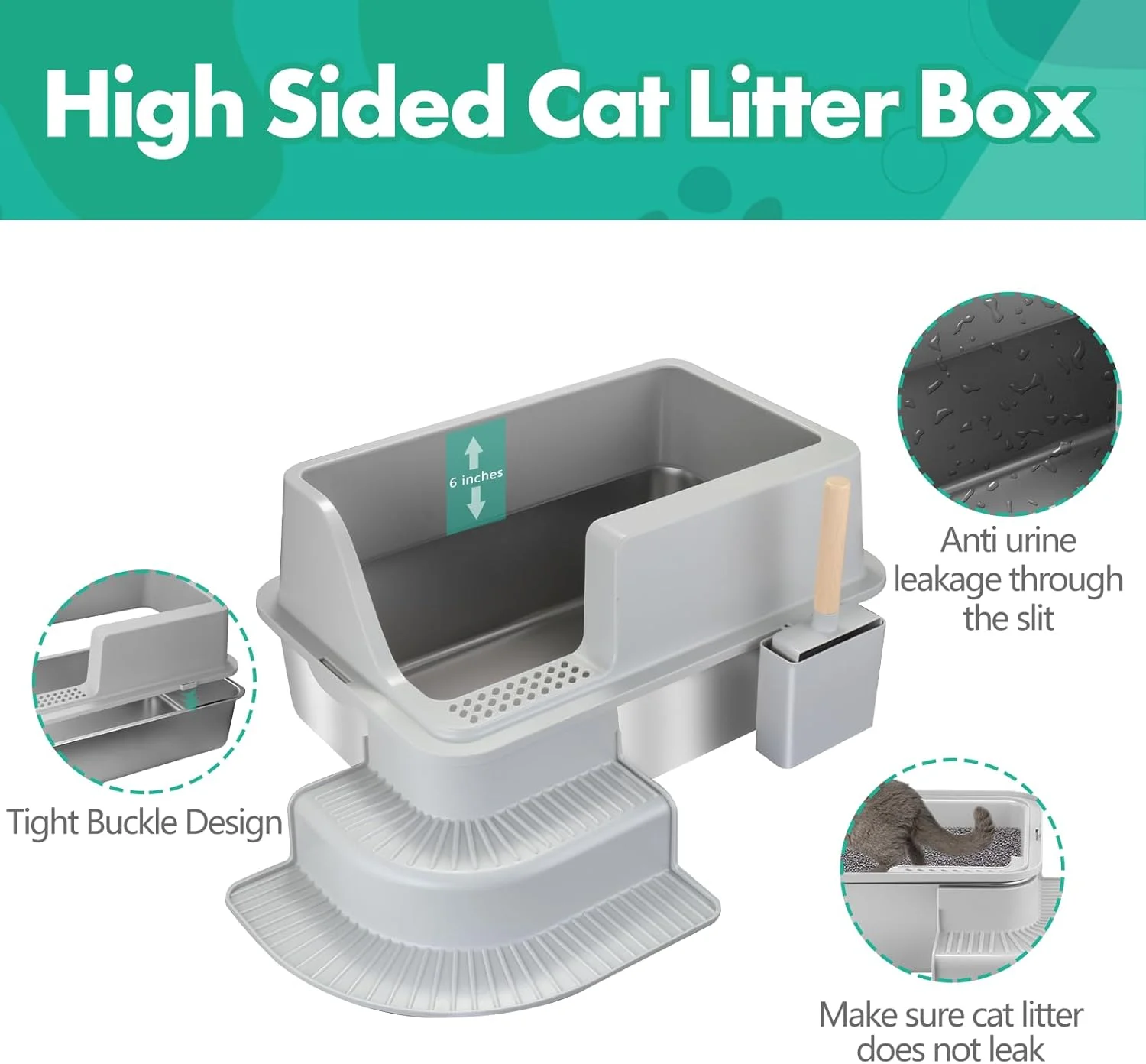 Eco-Friendly Never Absorbs Odor Stains or Rusts Easy Cleaning Portable ...