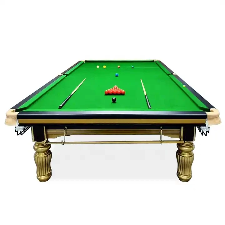 12ft International Size Steel Cushion And Solid Wood Billiard Snooker ...