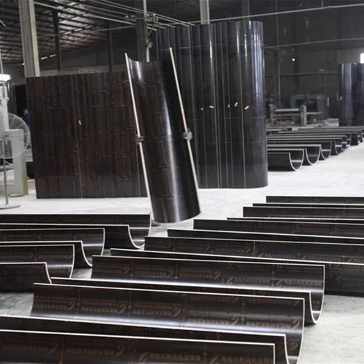 Film-covered Circular Column Shuttering Formwork Plywood