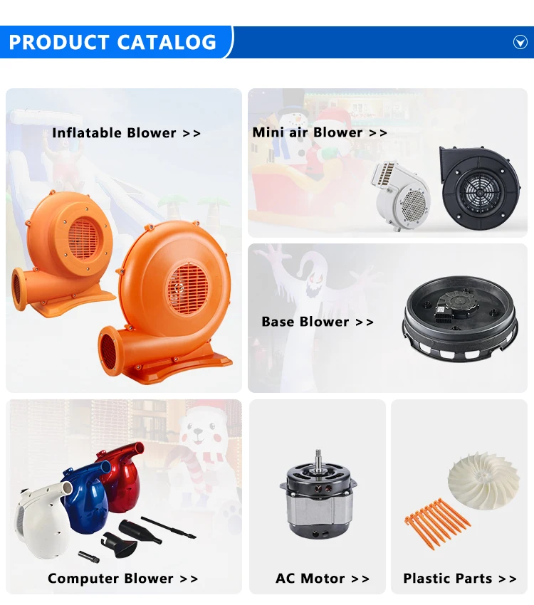 450W 750W Electric Inflatable Blower Castle Jumping Bounce Portable Air ...