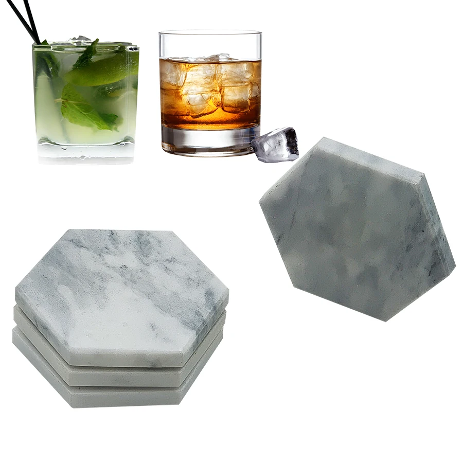 White Marble Coffee Coasters Cup Mat For Mug Glass Drinks - Buy Marble ...