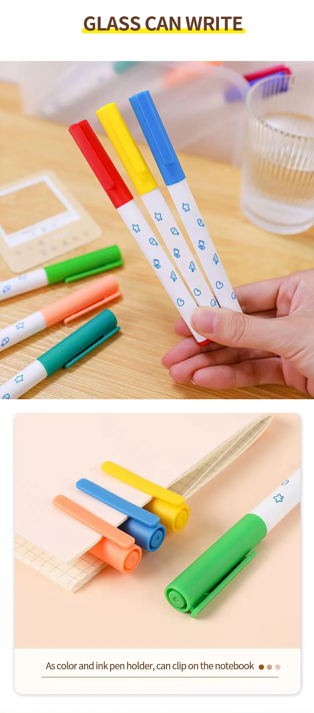 12 Colors Magical Water Floating Painting Pen Whiteboard Markers ...