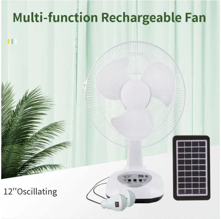 Wholesale Two Power Electric Solar Panel Fan with Battery