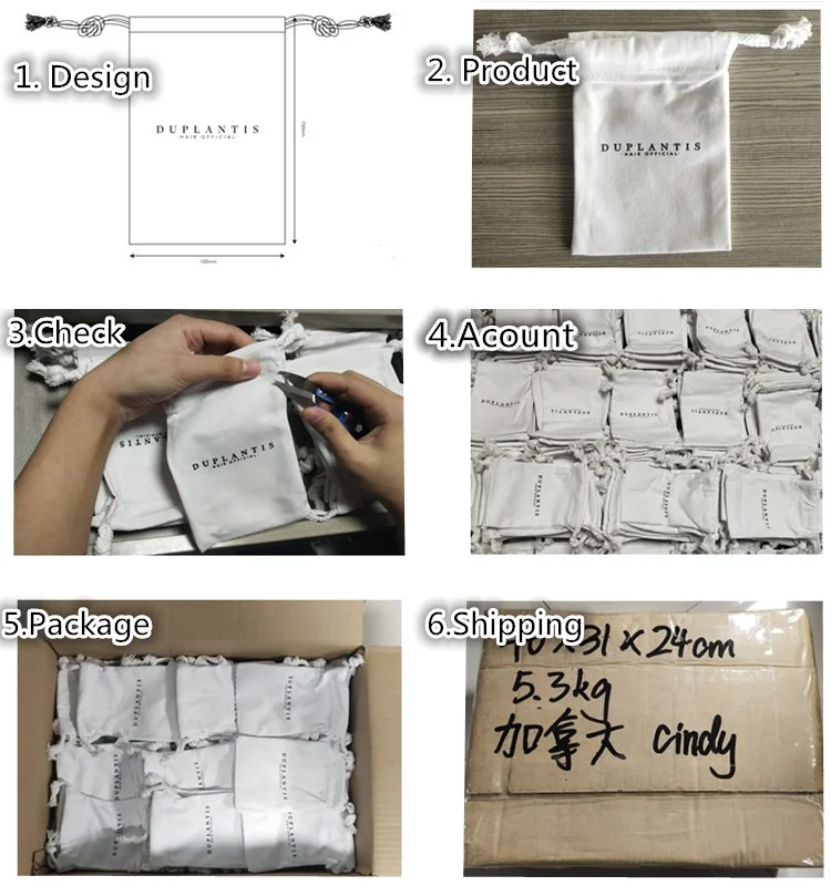 Custom Reusable Large Size Black Cotton Canvas Drawstring Pouch Bags ...