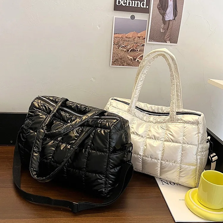 Chrois Fashion Puff Cotton Winter Puffer Bags for Women