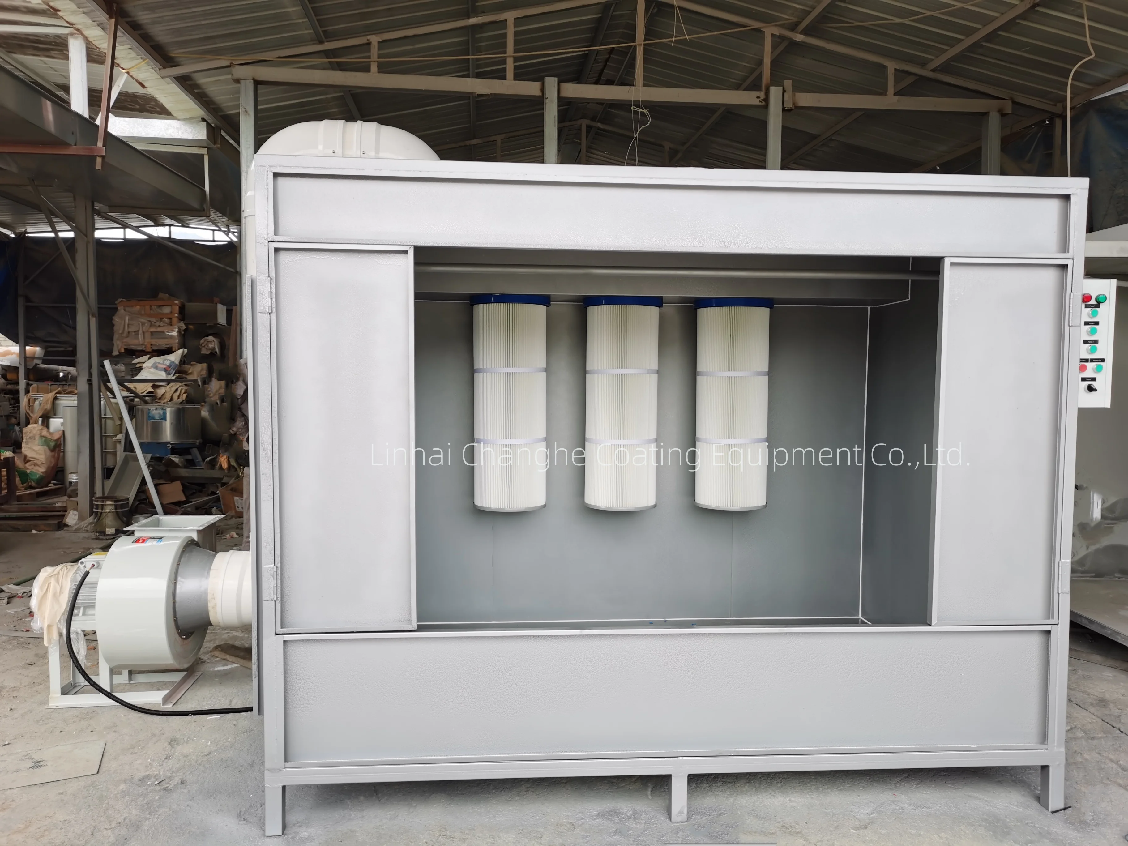 Manual Tunnel Electrostatic Powder Coating Spray Booth Chamber for ...