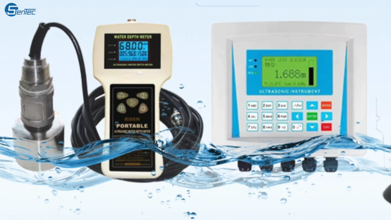 Portable Ultrasonic Sounder Lake Depth Sounder Rs485 4-20ma Output ...