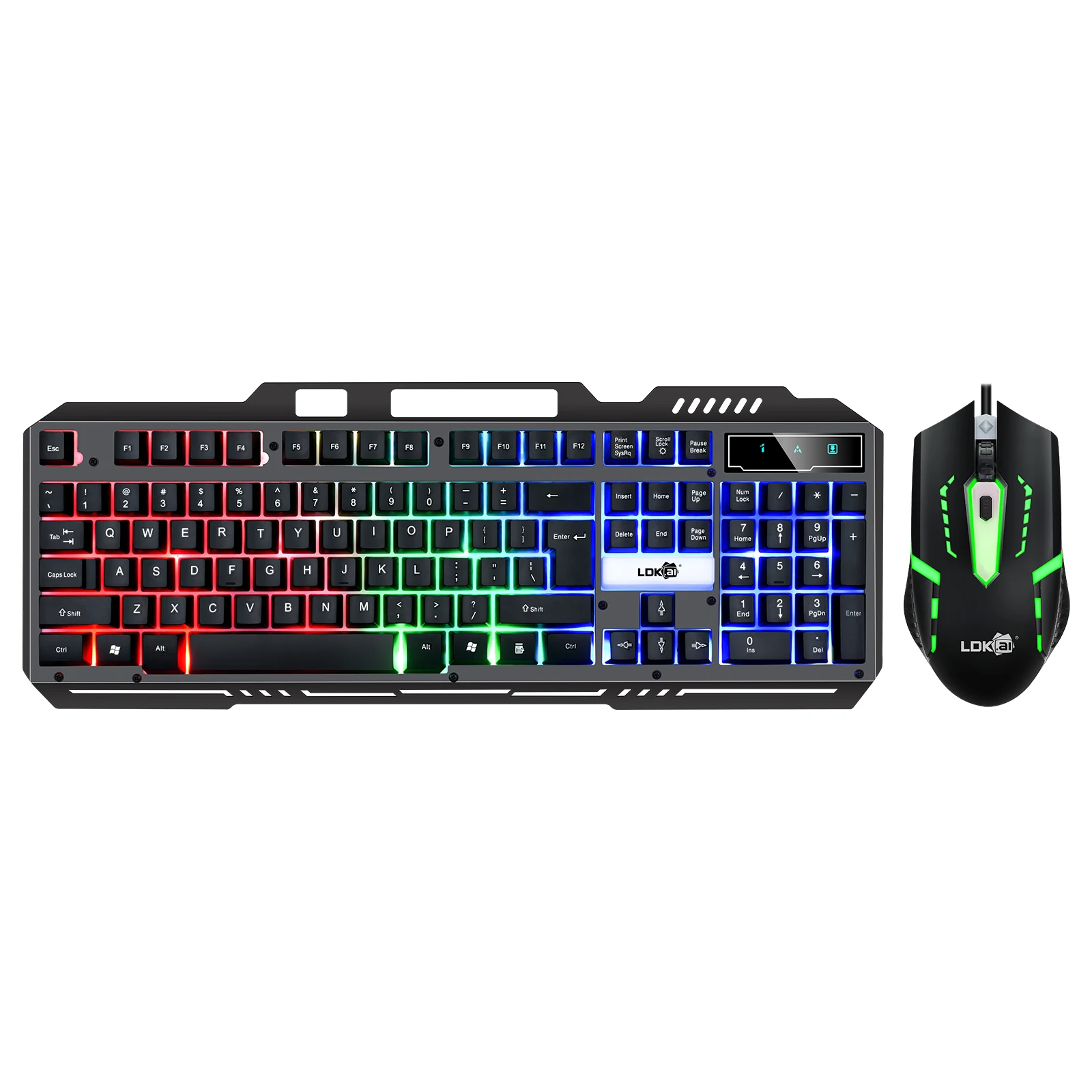 Ldk Ai 828 Rgb Led Backlit Mechanical Wireless Keyboard And Mouse ...