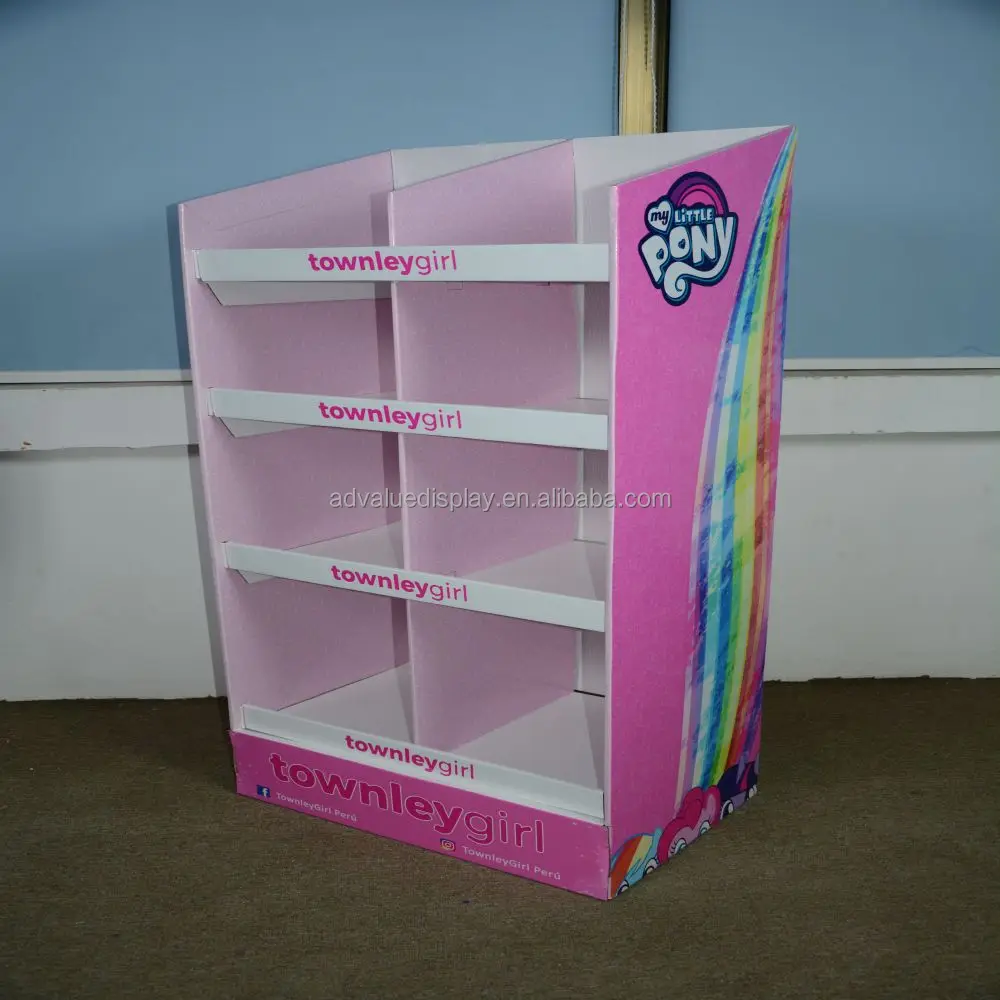 Supermarket Pop Up Cardboard Paper Floor Display Custom Cardboard ...