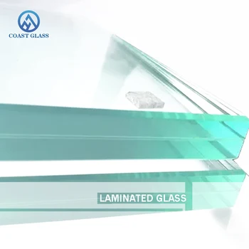 8mm Laminated Glass Clear Transparent Toughened Curtain Laminates Wall ...