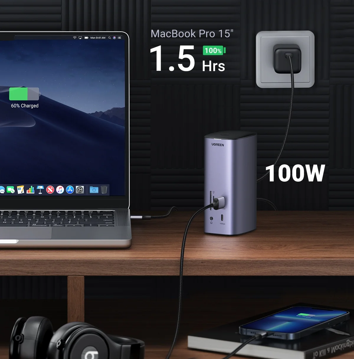 Ugreen Docking Station 12-in-1 Usb C To 8k Displayport "abcd" Triple ...