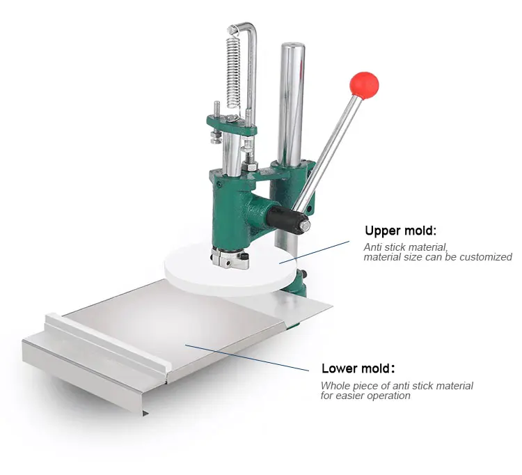 16cm 32cm Manual Hand Pizza Dough Press Machine Thincake